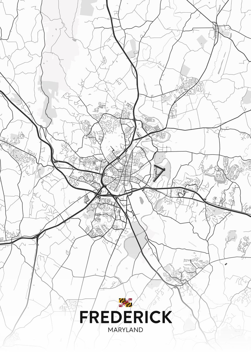 'Frederick MD' Poster by IMR Designs | Displate