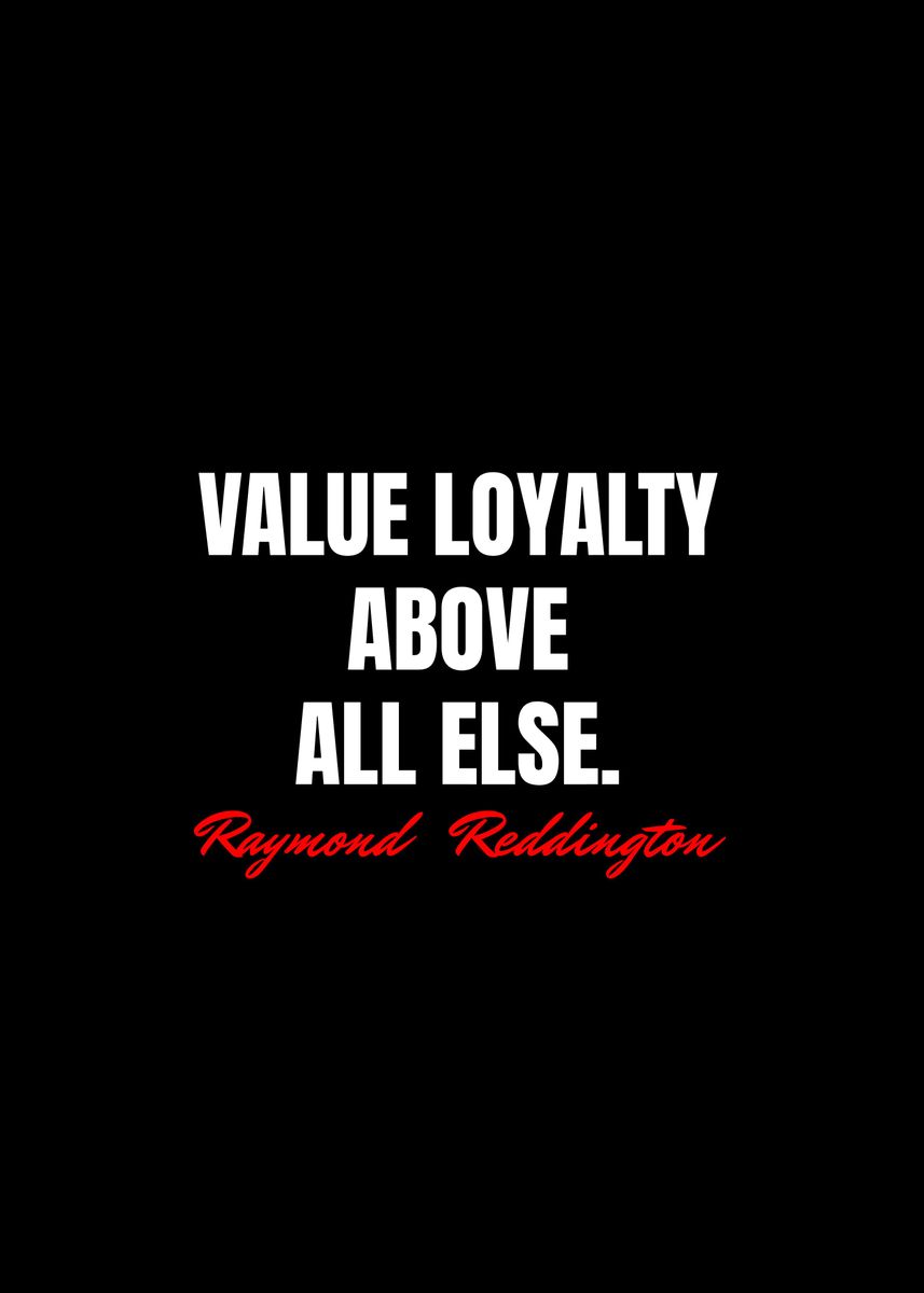 'Raymond Reddington Quotes' Poster, picture, metal print, paint by Best ...