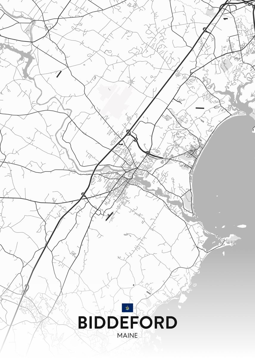 'Biddeford ME' Poster, picture, metal print, paint by IMR Designs ...