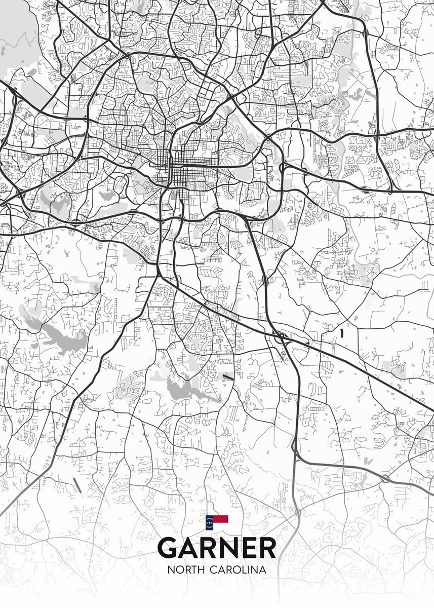 'Garner NC' Poster by IMR Designs | Displate