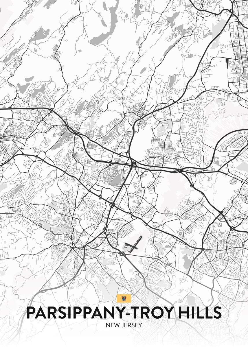 'Parsippany Troy Hills NJ' Poster by IMR Designs | Displate