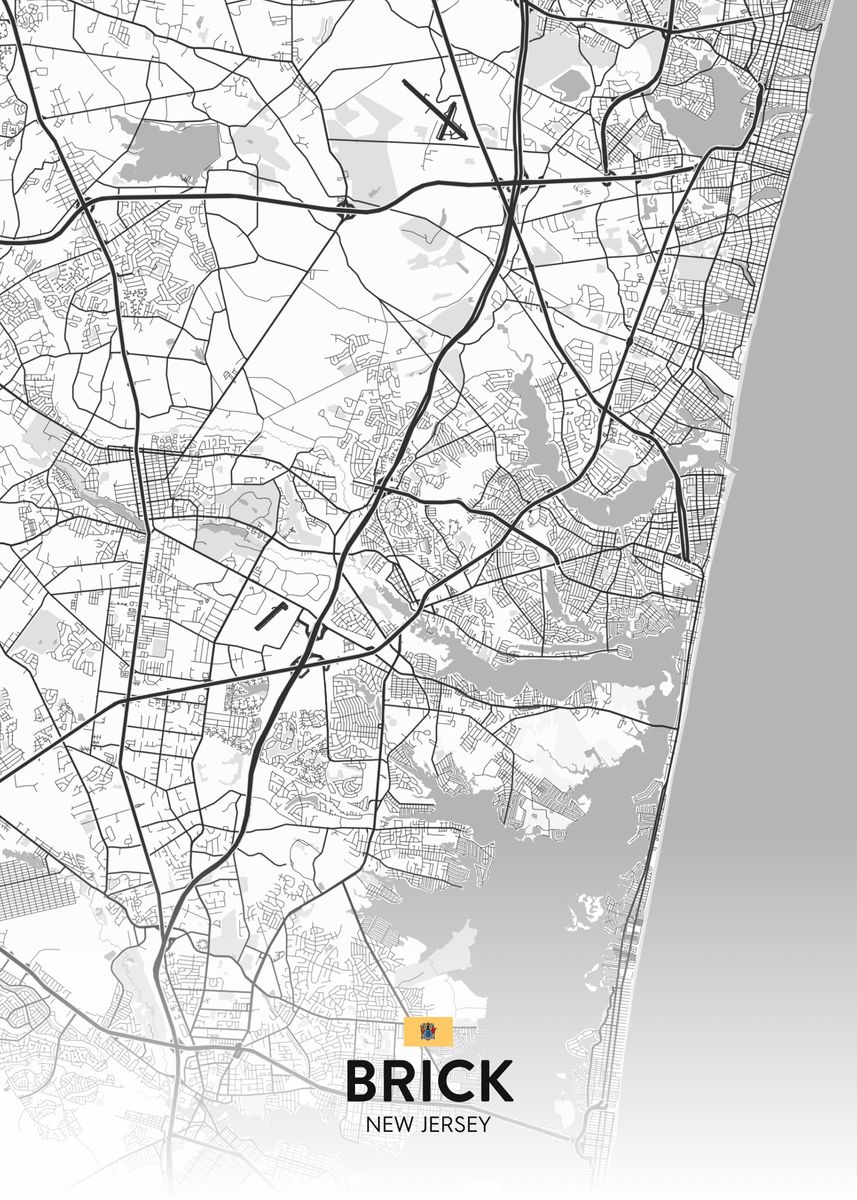 'Brick NJ' Poster by IMR Designs | Displate