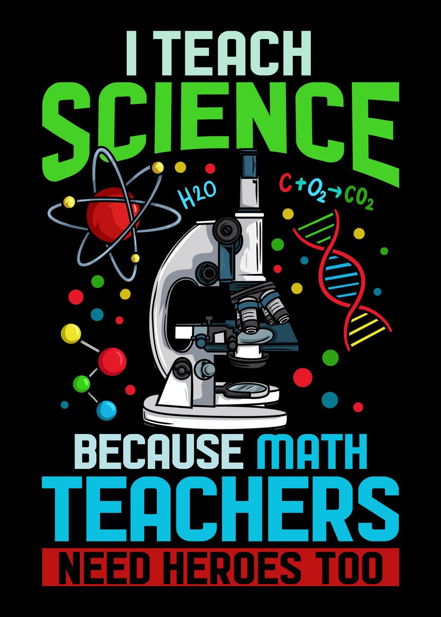 'Science Teacher' Poster, picture, metal print, paint by BLVCKPLATE ...