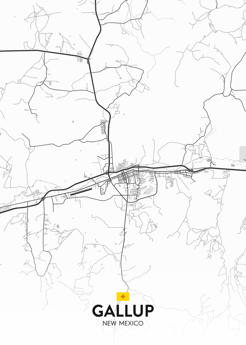 'Gallup NM' Poster, picture, metal print, paint by IMR Designs | Displate