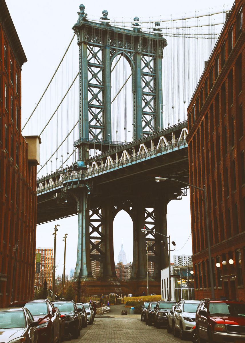 'Brooklyn bridge' Poster, picture, metal print, paint by RonnieArts ...