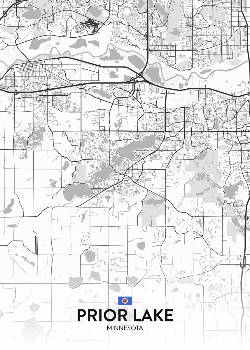 'Prior Lake MN' Poster, picture, metal print, paint by IMR Designs ...
