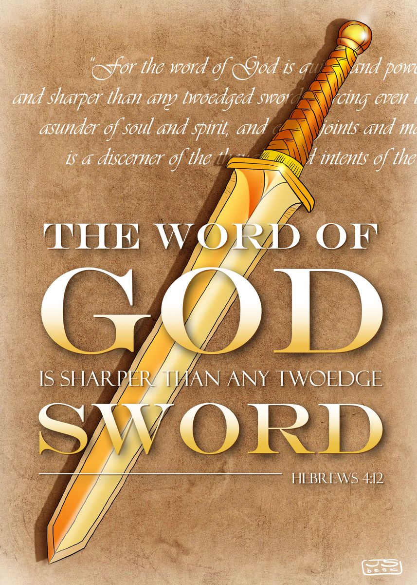 'Word of God' Poster, picture, metal print, paint by Bold Gentile ...
