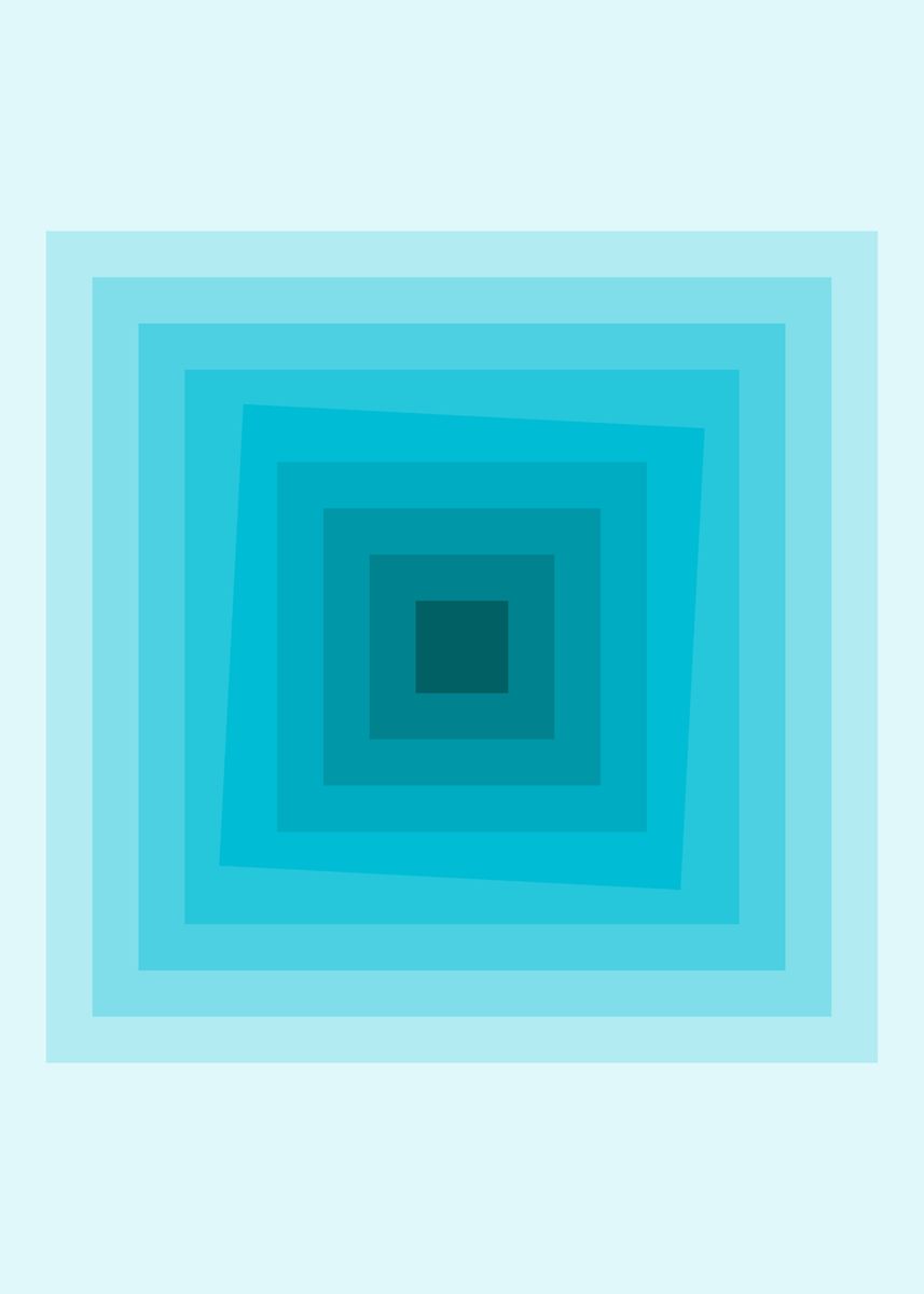 'Square Depth Issue' Poster by Colortrix | Displate