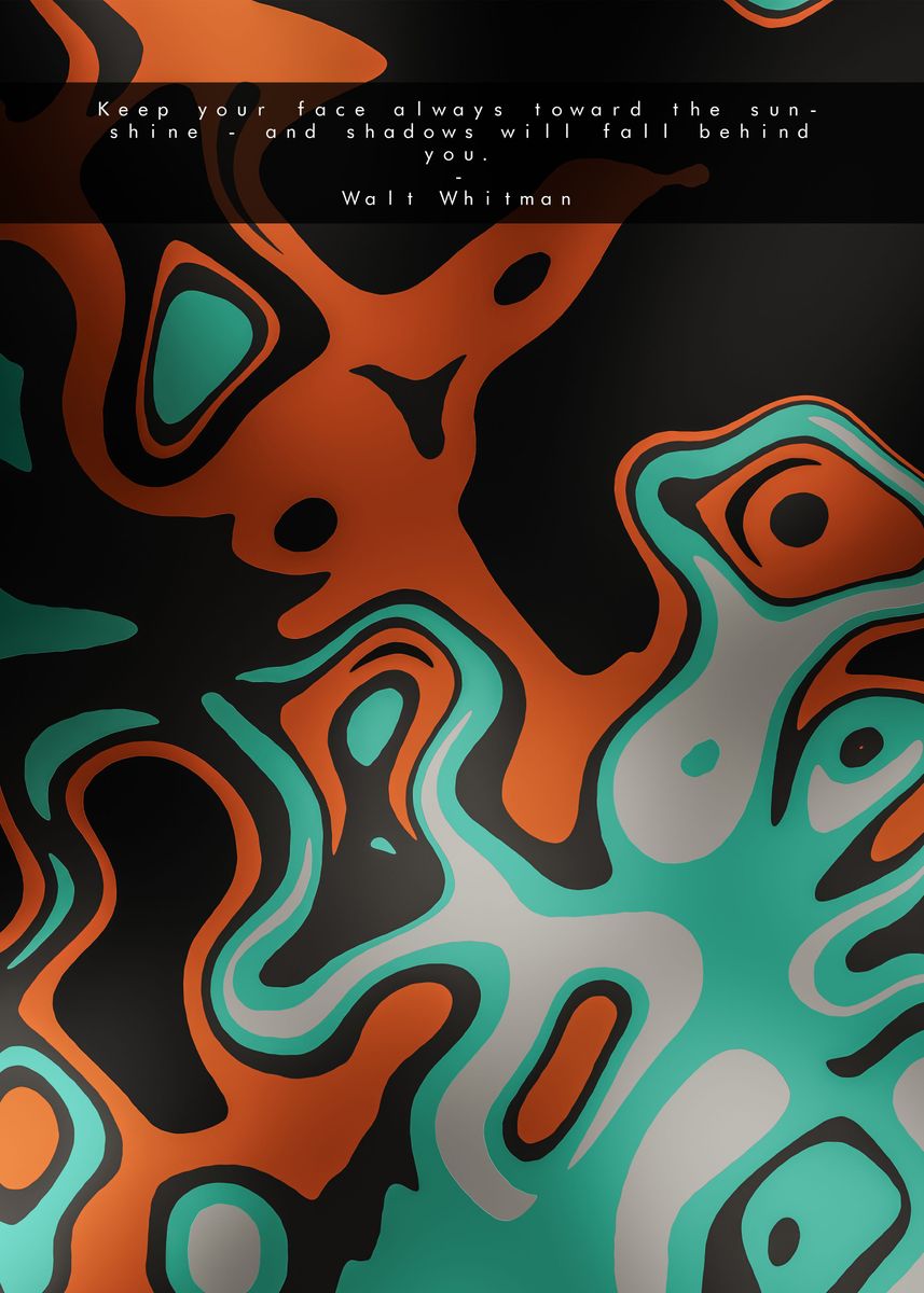 'Flux' Poster, picture, metal print, paint by Huli | Displate