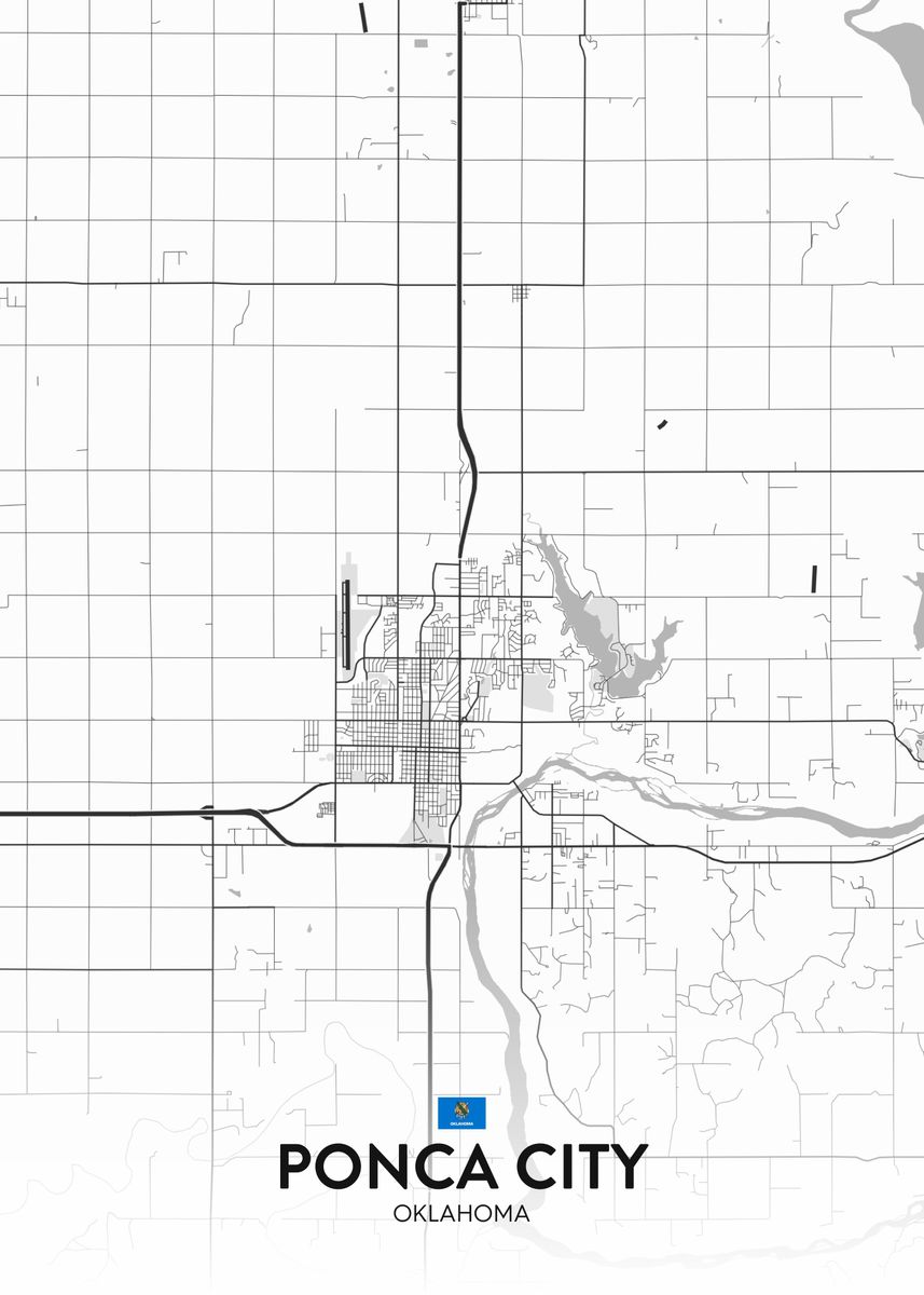 'Ponca City OK' Poster, picture, metal print, paint by IMR Designs ...