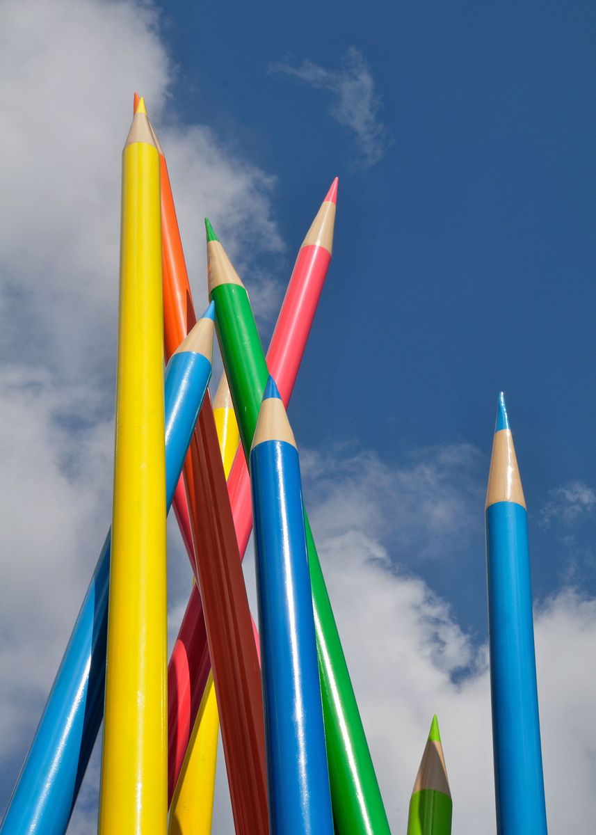 'Colored Pencils 01' Poster, picture, metal print, paint by ...