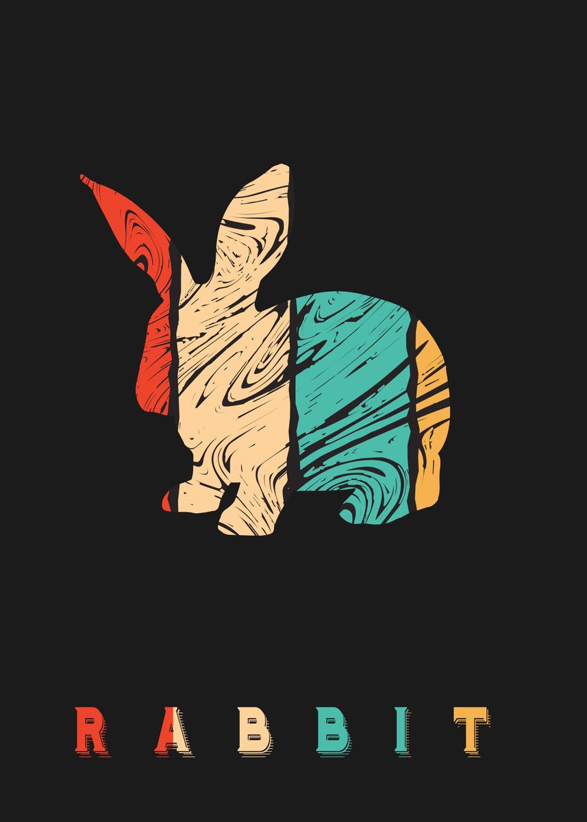 'Rabbit Bunny ' Poster by Charmaine | Displate