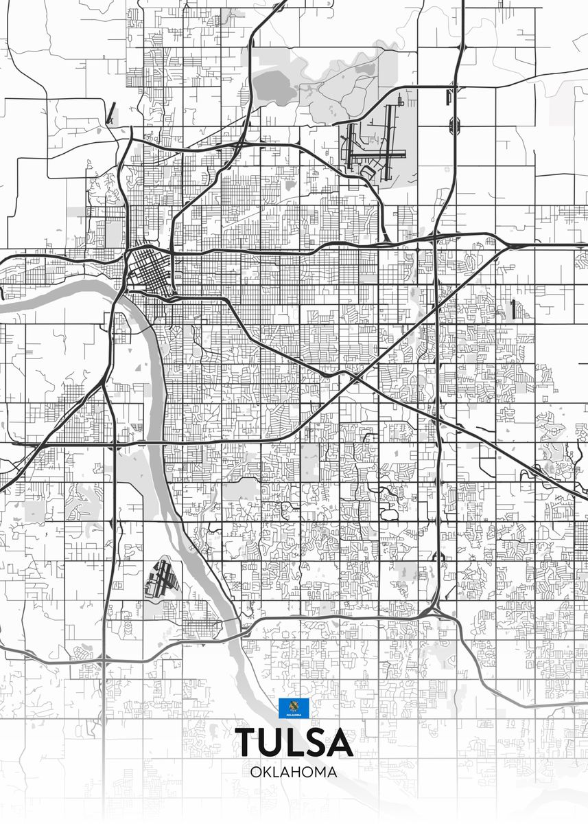 'Tulsa OK' Poster by IMR Designs | Displate