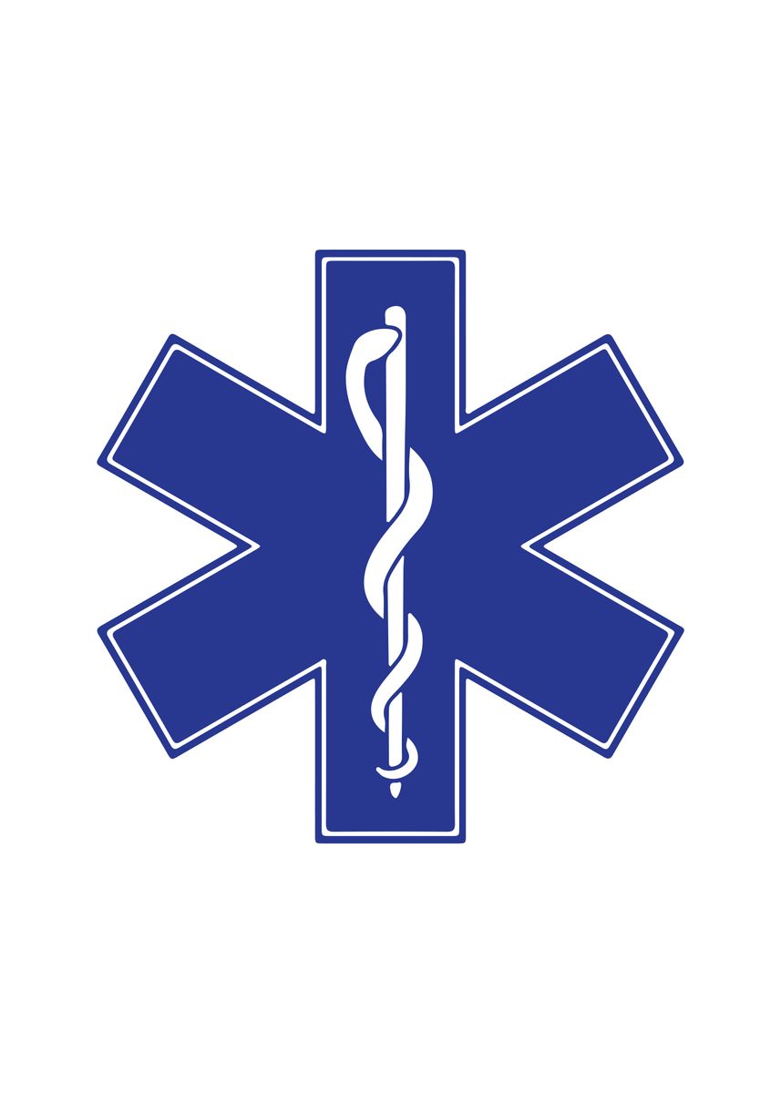 'medical star symbol' Poster, picture, metal print, paint by sarta ...