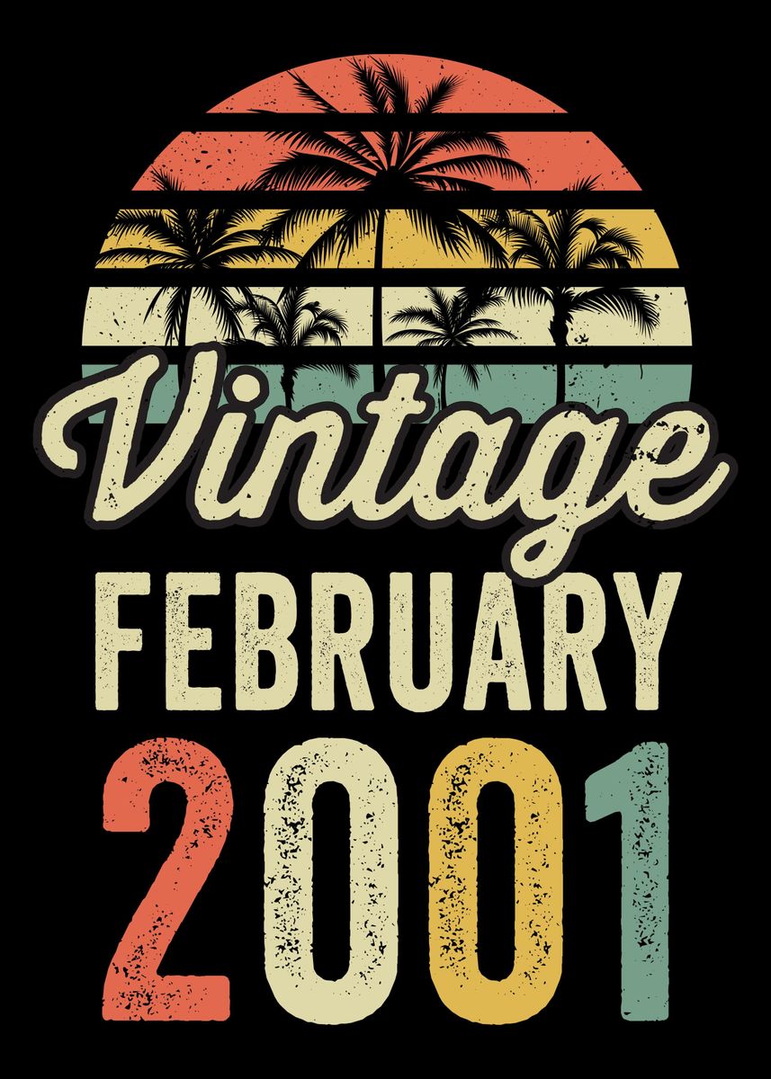 'Vintage February 1991' Poster by Anna | Displate