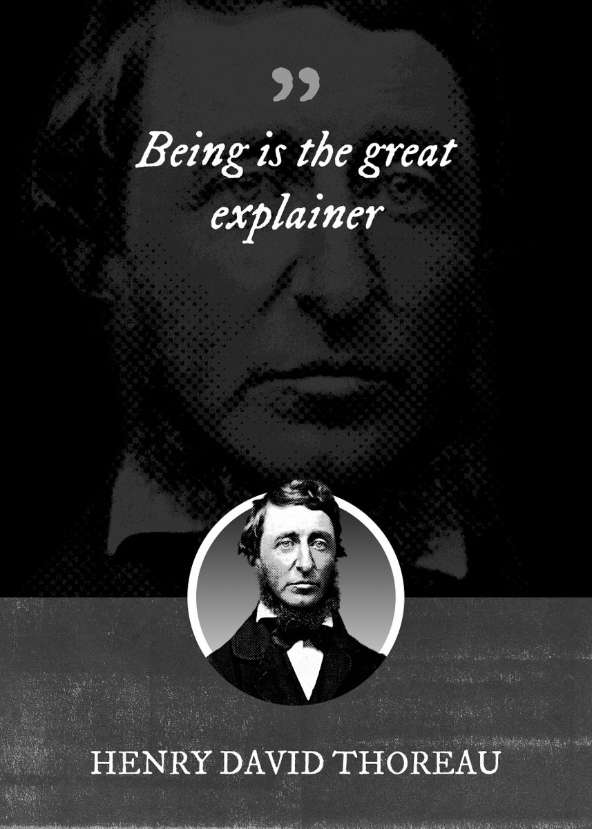 'Being is the great explain' Poster by Syahrasi | Displate