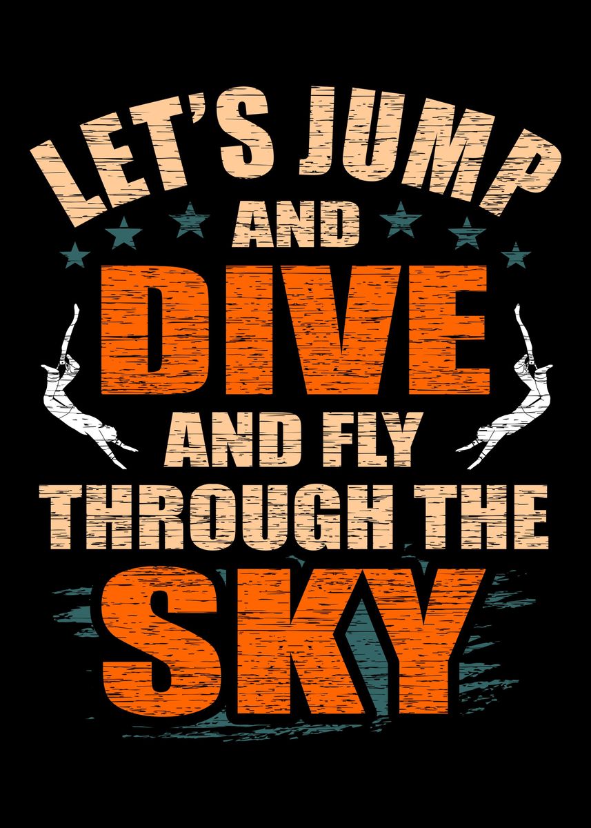 'Bungee Jumping Gift Idea' Poster, picture, metal print, paint by Hexor ...