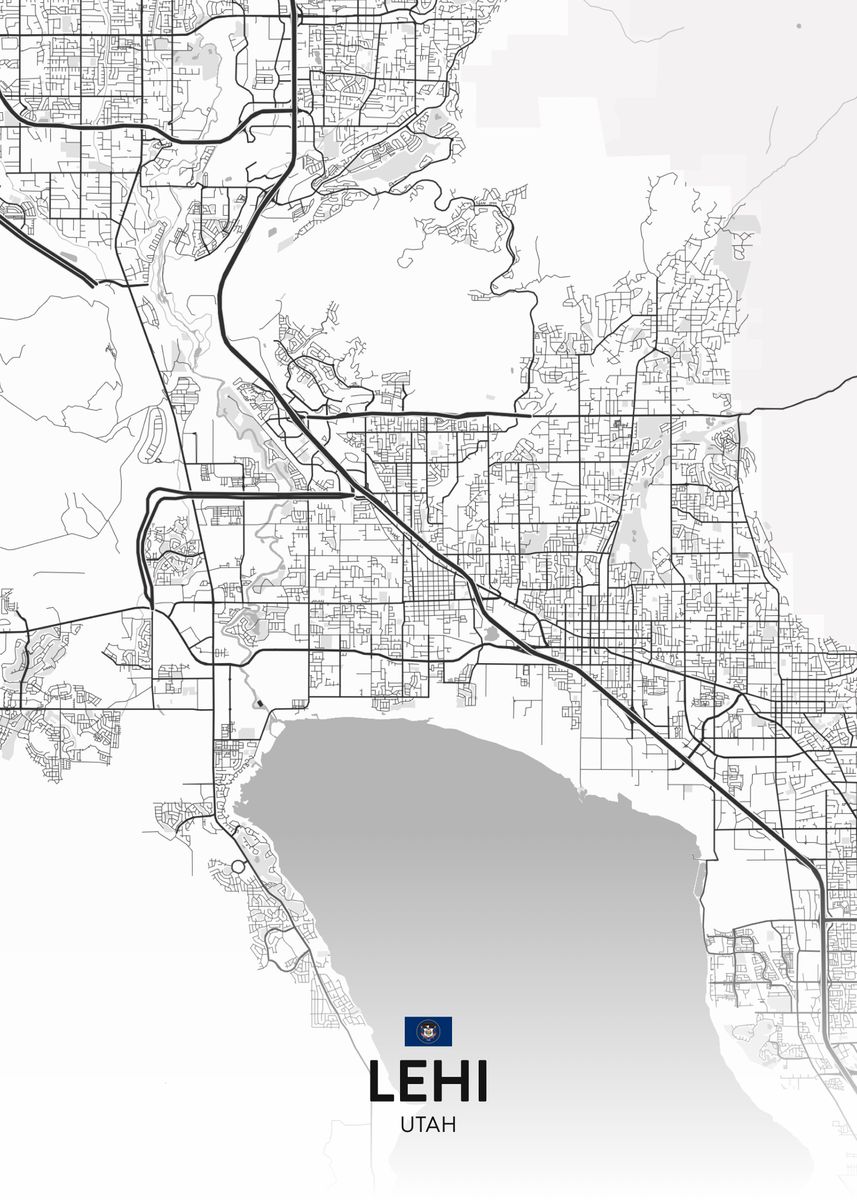 'Lehi UT' Poster by IMR Designs | Displate