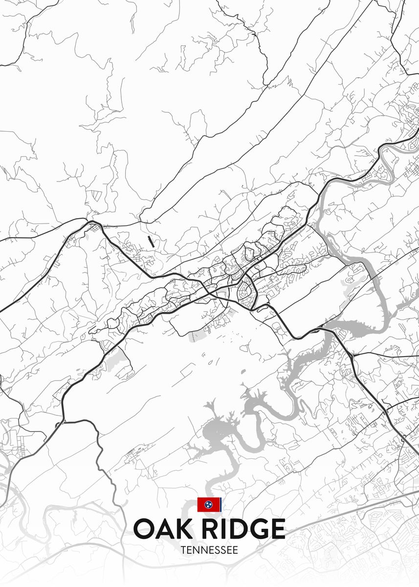 'Oak Ridge TN' Poster, picture, metal print, paint by IMR Designs ...