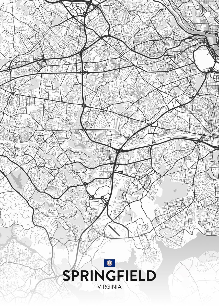 'Springfield VA' Poster by IMR Designs | Displate