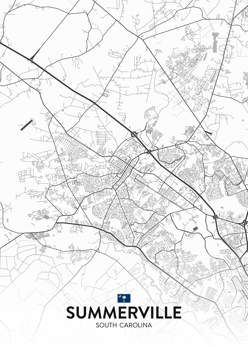 'Summerville SC' Poster by IMR Designs | Displate