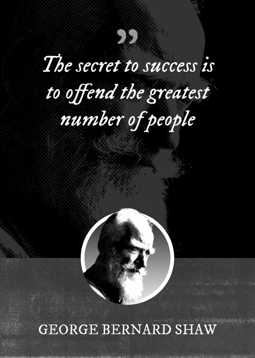 'The secret to success is' Poster, picture, metal print, paint by ...