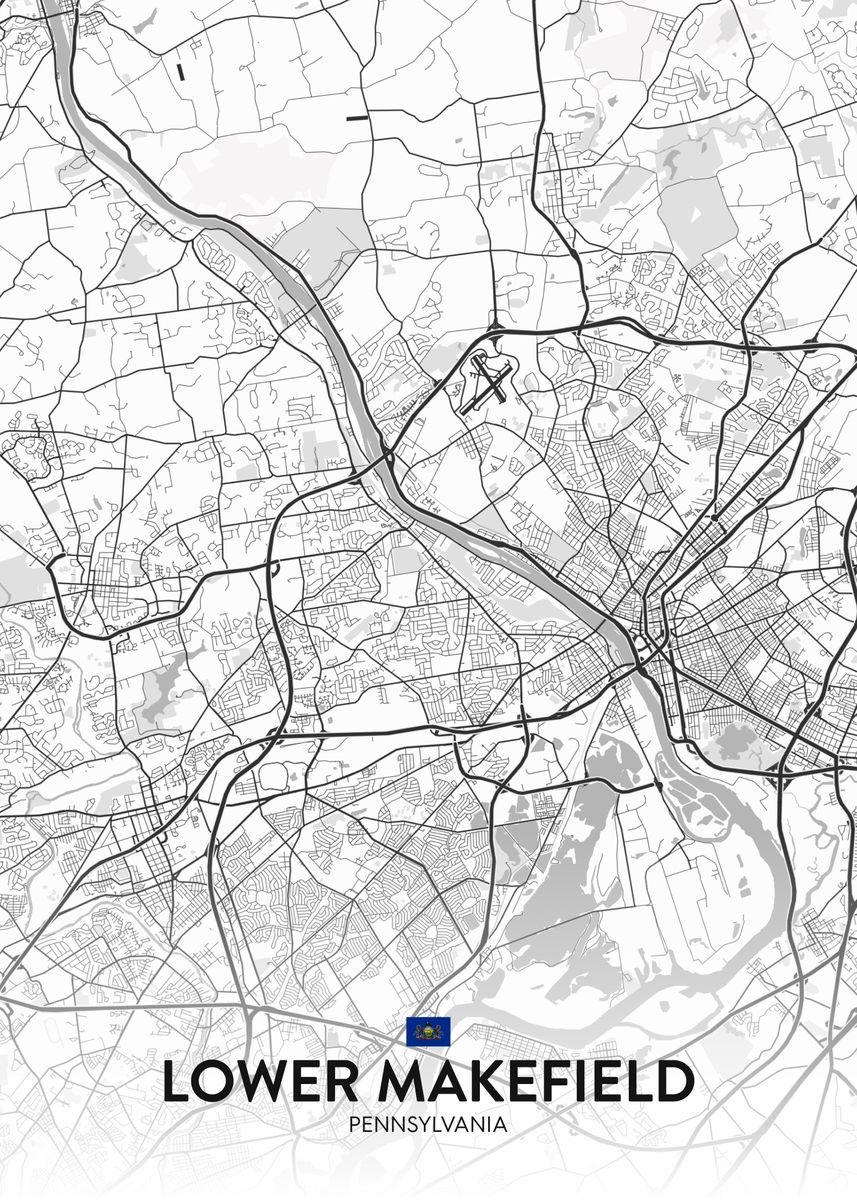 'Lower Makefield PA' Poster by IMR Designs | Displate