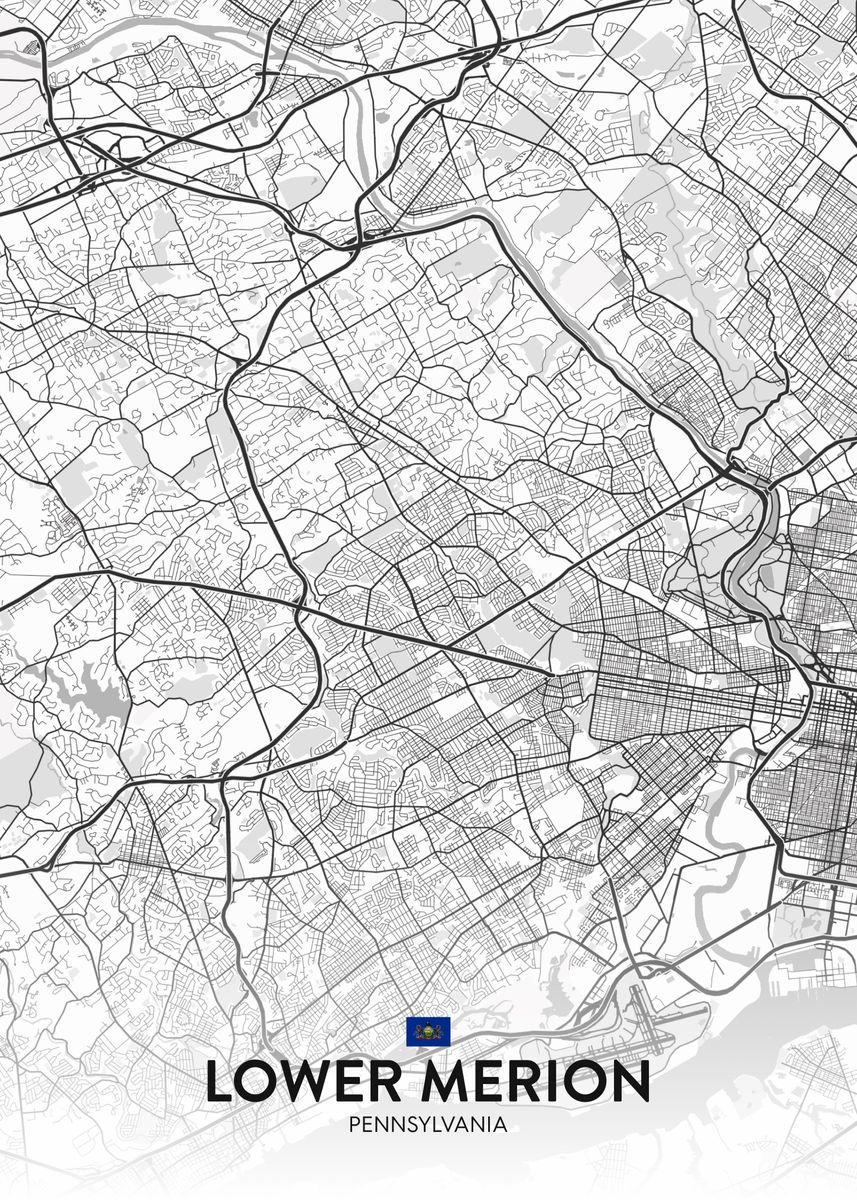 'Lower Merion PA' Poster by IMR Designs | Displate