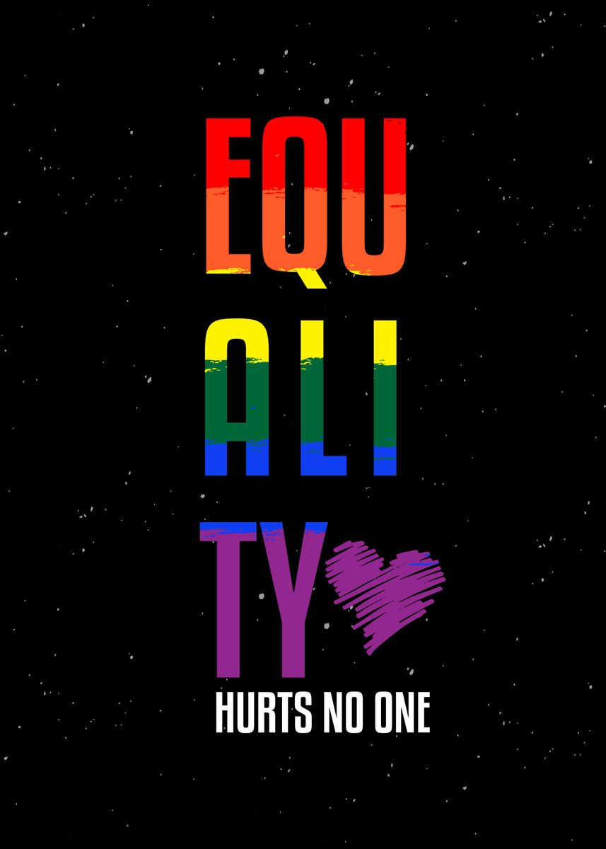 'Lgbtq Equality Wall Decor' Poster by Decoratier Qwerdenker | Displate