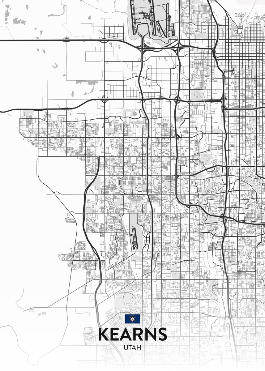 'Kearns UT' Poster, picture, metal print, paint by IMR Designs | Displate