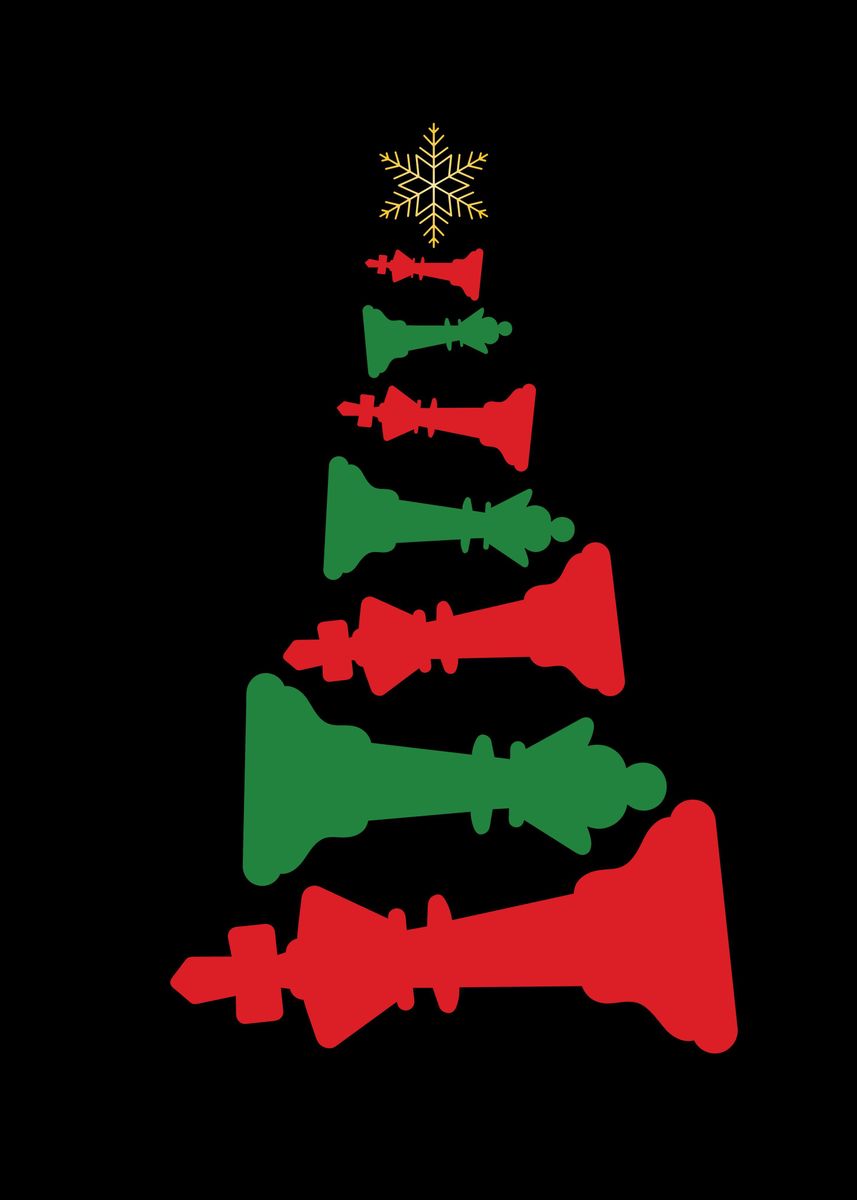 'Chess Player Christmas' Poster by PlateMadeStuff | Displate