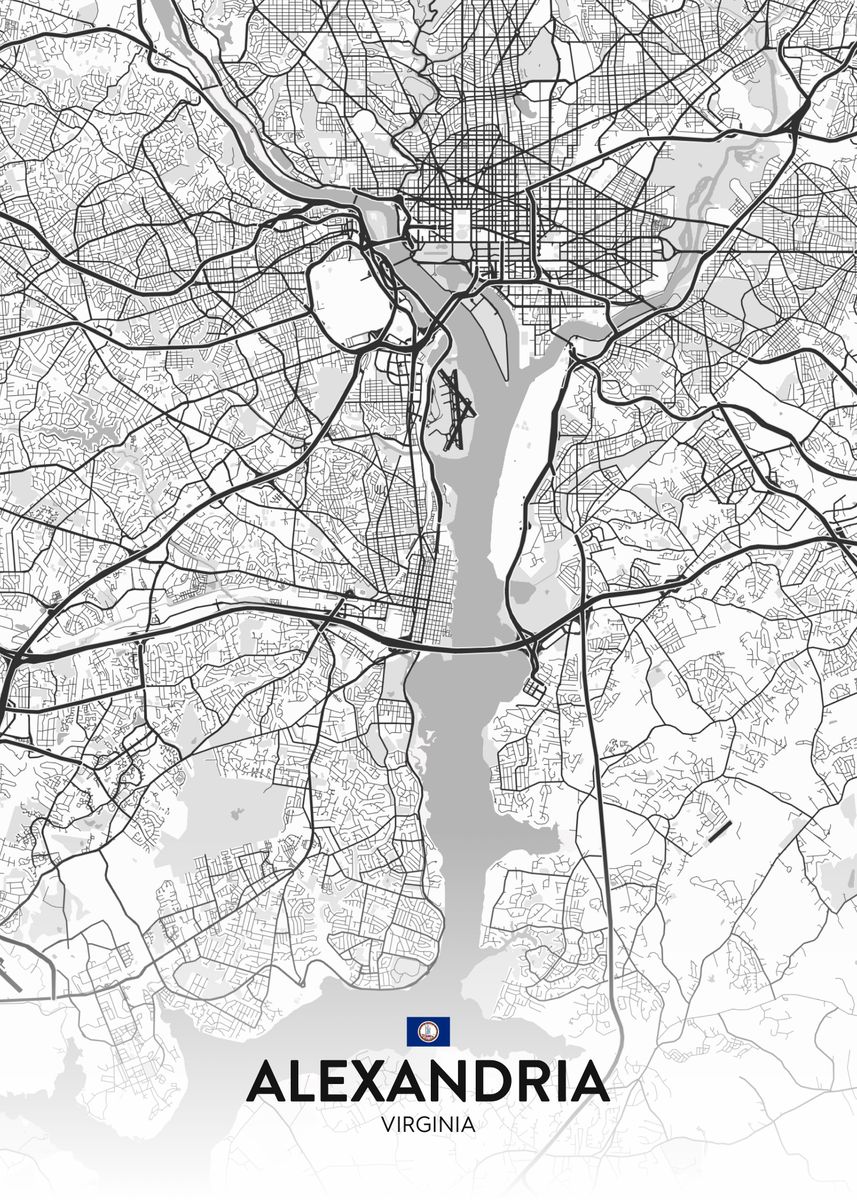 'Alexandria VA' Poster, picture, metal print, paint by IMR Designs ...