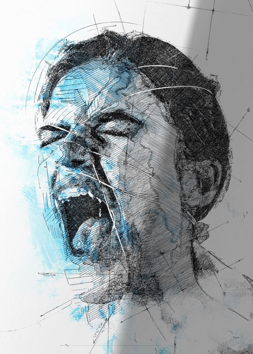 'Scream' Poster, picture, metal print, paint by RelDesign | Displate