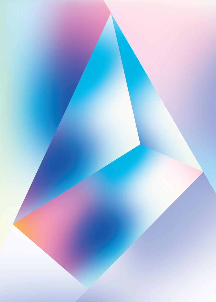 'GradientGeometry 1' Poster by Viktor Bobnyev | Displate