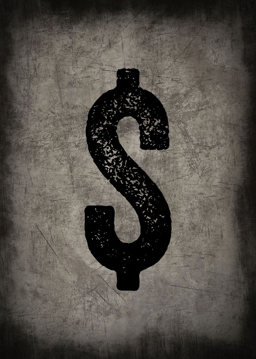 'MONEY SIGN METALLIC' Poster, picture, metal print, paint by Atomic ...