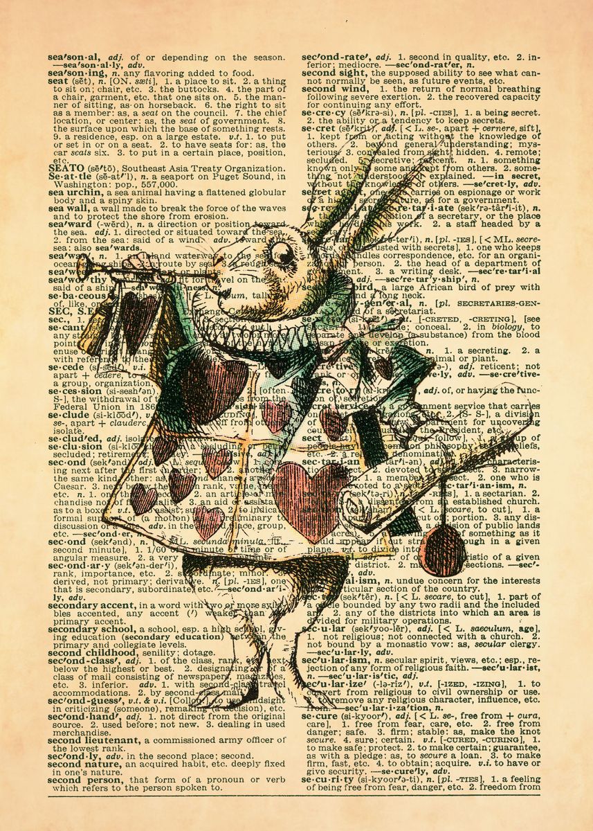 'The White Rabbit ' Poster, picture, metal print, paint by Gilded ...