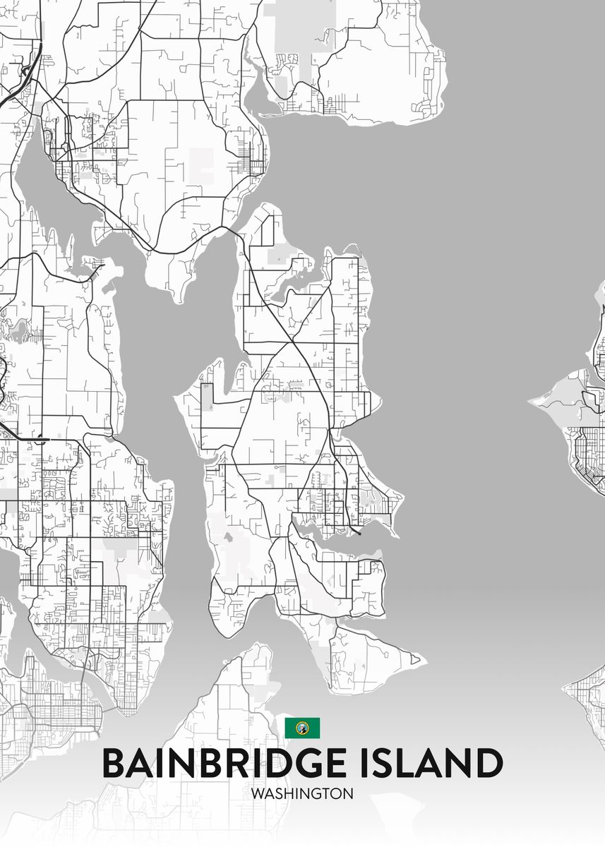 'Bainbridge Island WA' Poster by IMR Designs | Displate