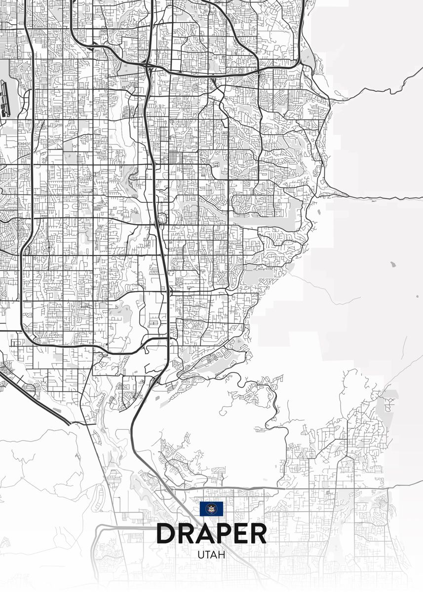 'Draper UT' Poster, picture, metal print, paint by IMR Designs | Displate