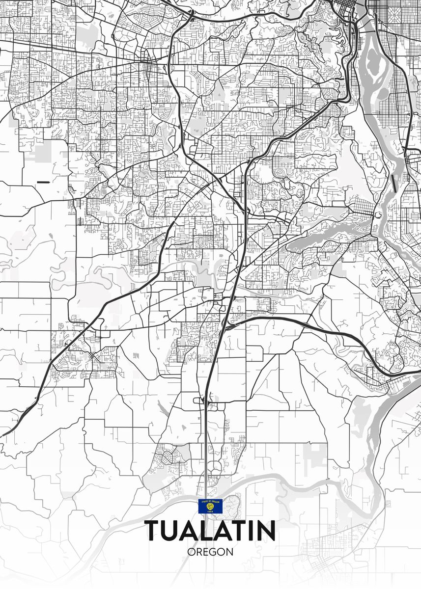 'Tualatin OR' Poster by IMR Designs | Displate