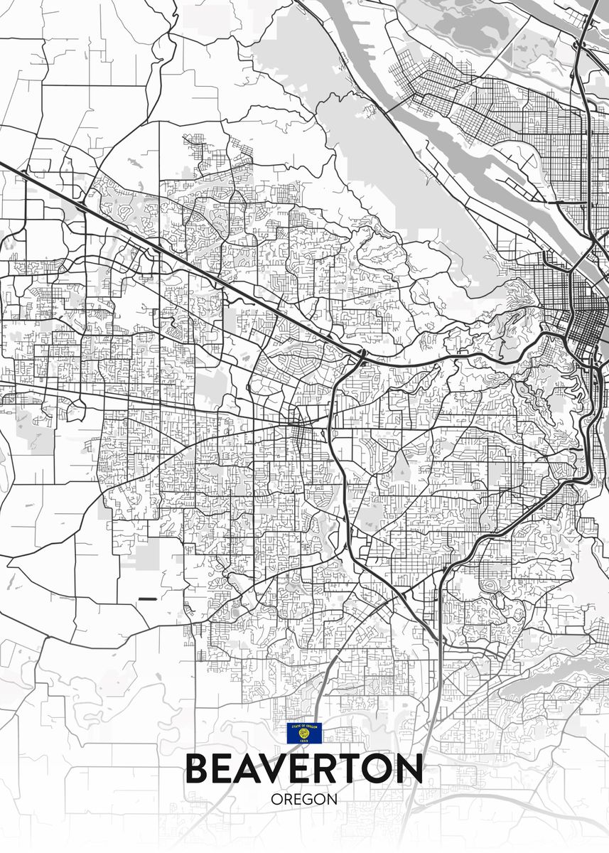 'Beaverton OR' Poster by IMR Designs | Displate