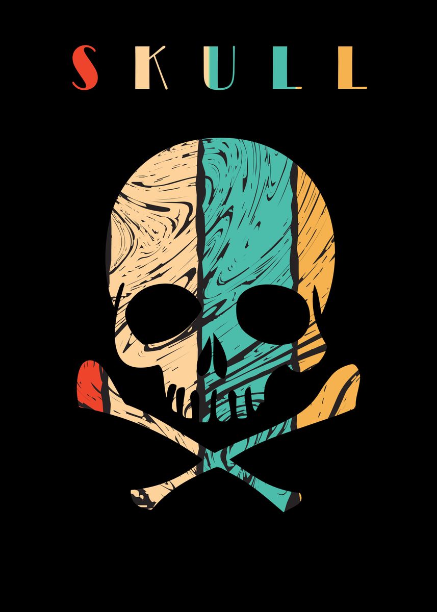 'Skull' Poster by Isla Daven | Displate