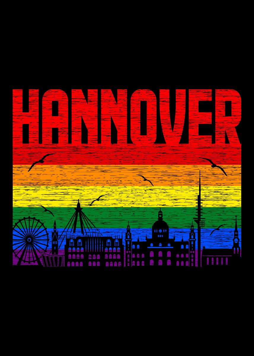'Hanover' Poster, picture, metal print, paint by Hexor | Displate