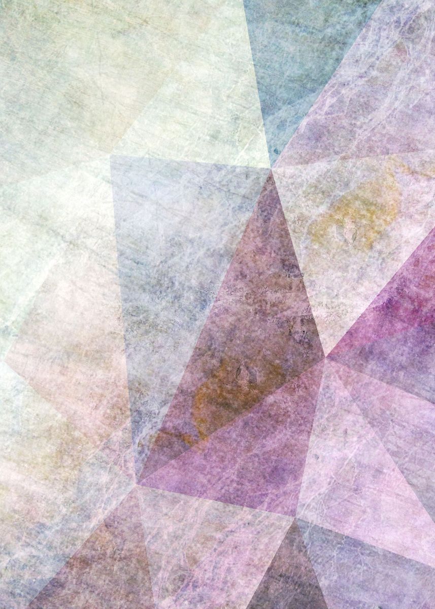 'POLYGONS ABSTRACT 2D' Poster, picture, metal print, paint by Pia ...