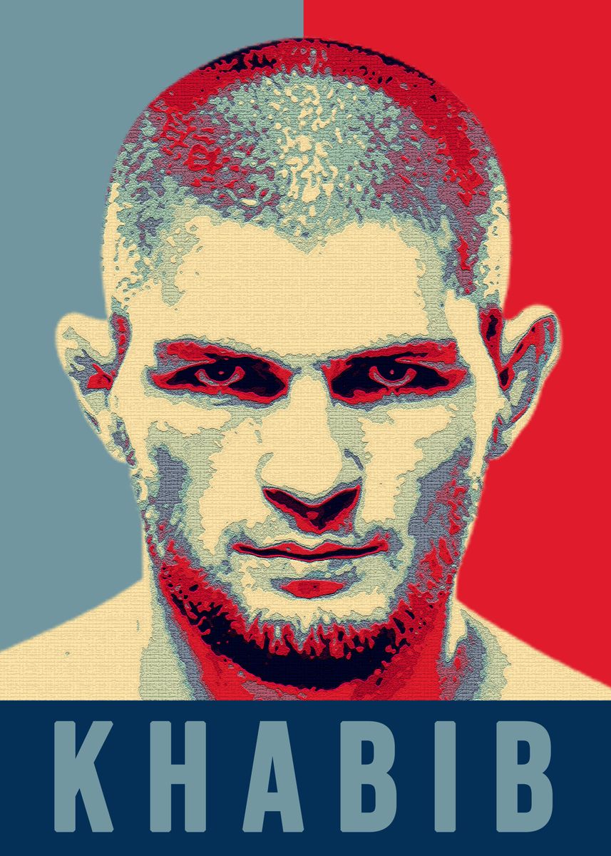 'Khabib Nurmagomedov 4' Poster by Ahmad Zaki Ramadhan | Displate