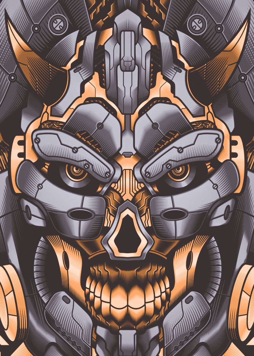 'Mecha' Poster by Evgenuy Merkushov | Displate