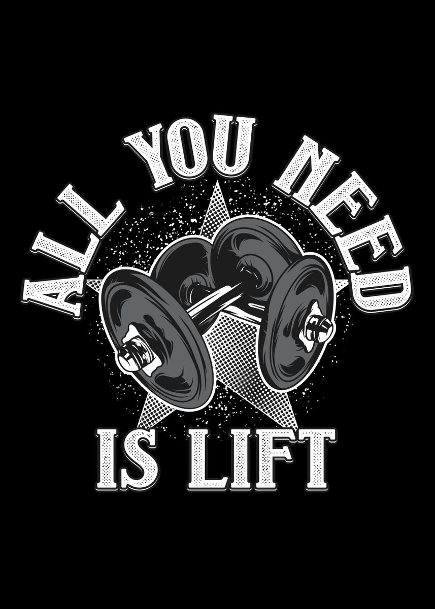 'Gym' Poster, picture, metal print, paint by thetshirtshop2020 | Displate