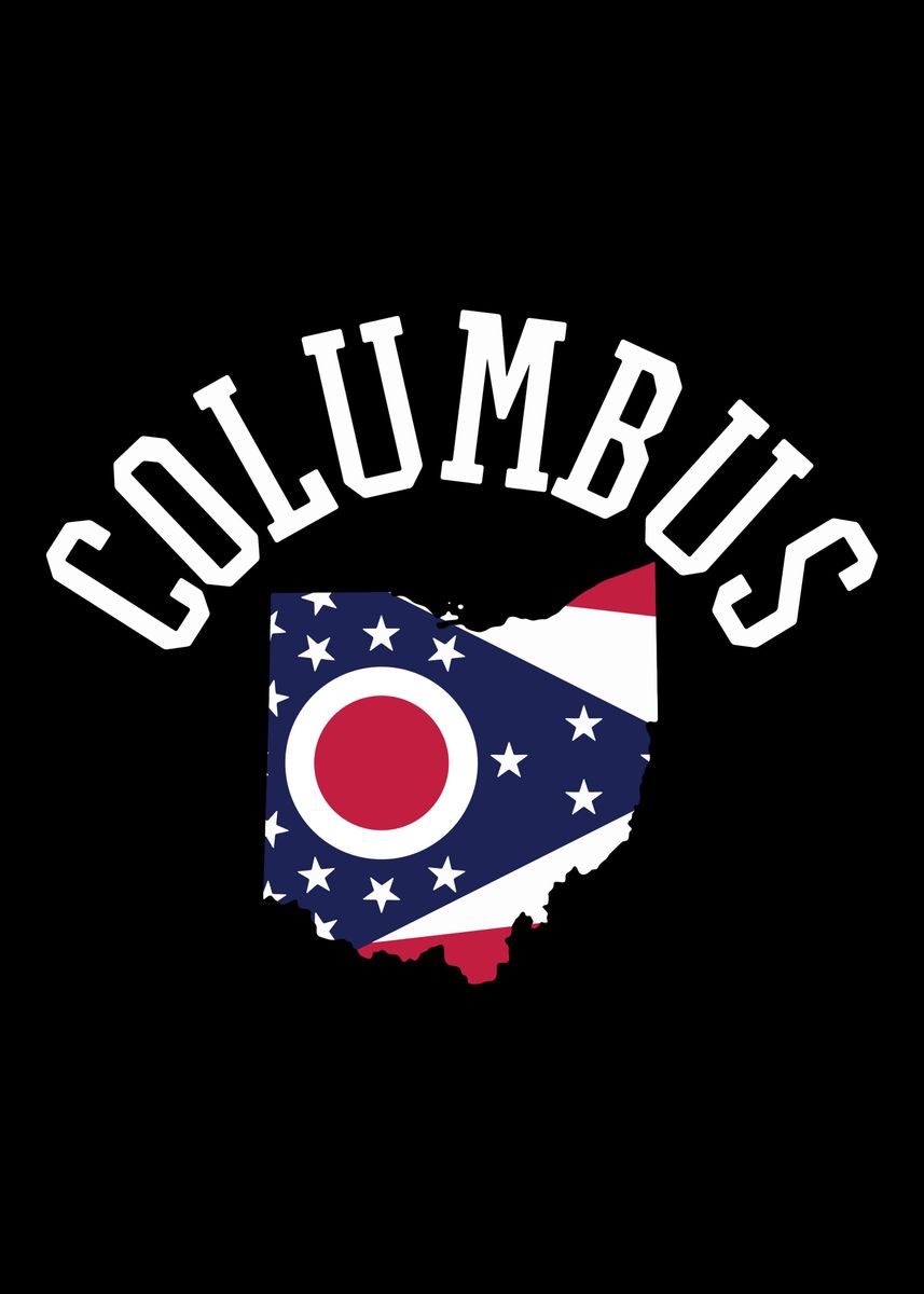 'COLUMBUS OHIO' Poster, picture, metal print, paint by Dominik ...