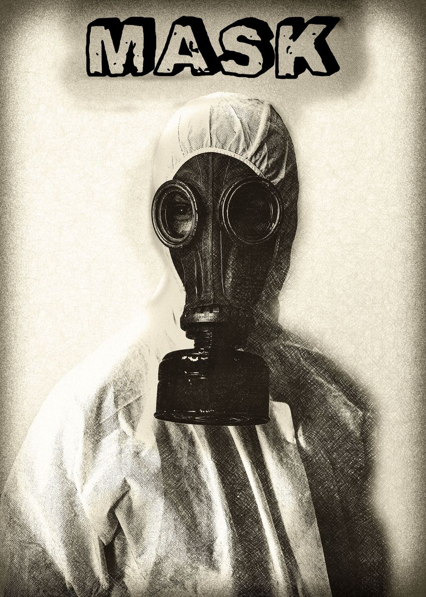 'Gas Mask' Poster by Tazyikiart | Displate