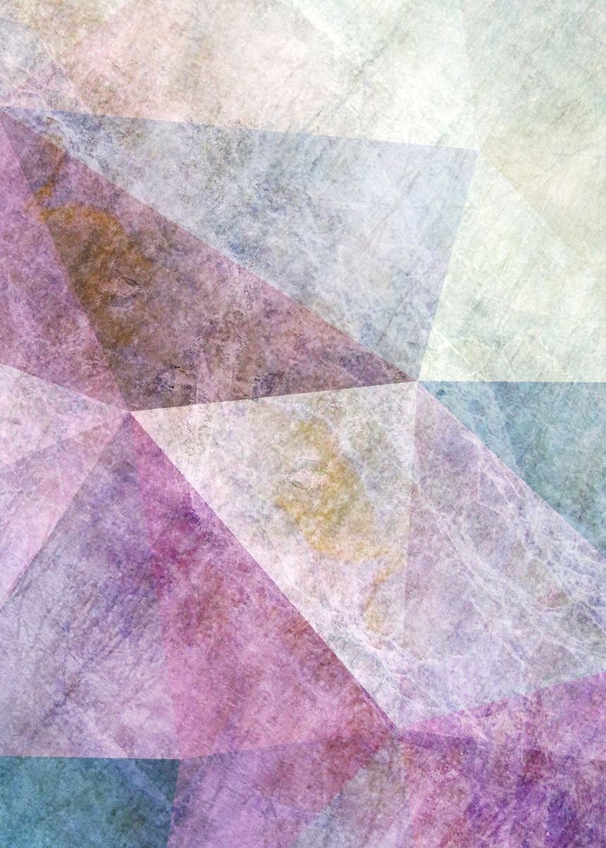 'POLYGONS ABSTRACT 2B' Poster by Pia Schneider | Displate