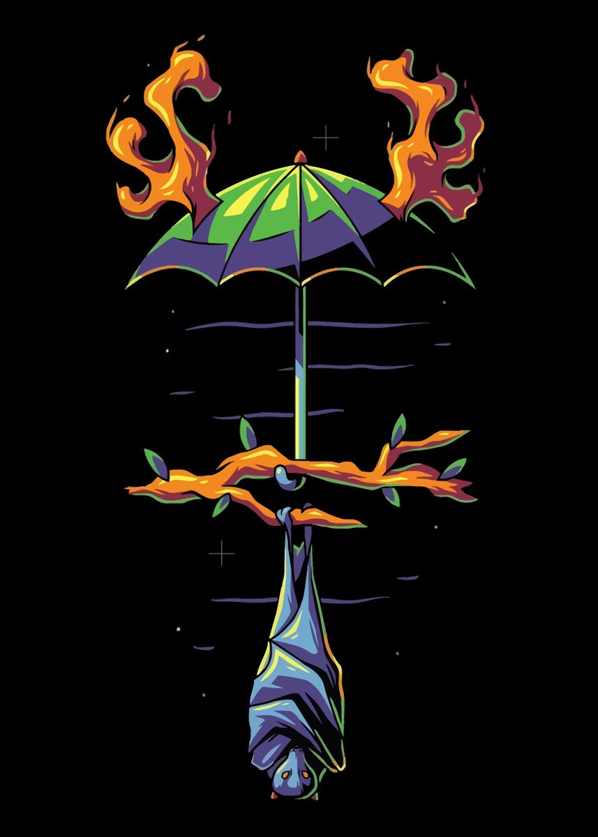 'Surreal bat' Poster, picture, metal print, paint by Nice Pictures ...
